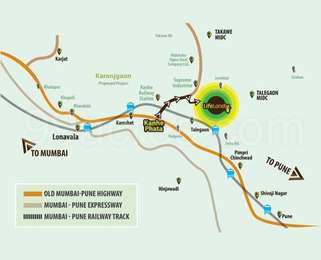 Planet I Realty Osian Lifelands Map - Kanhe, Talegaon Dabhade Location Map