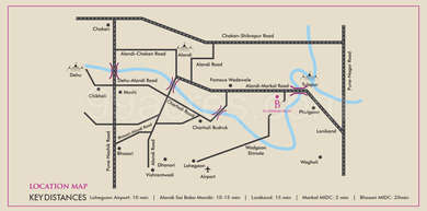 Platinum Realty Platinum Bliss Map - Markal, Pune Location Map