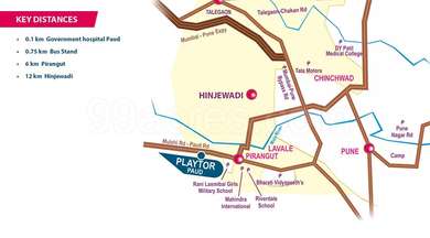 Playtor Paud Map - Paud, Pune Location Map