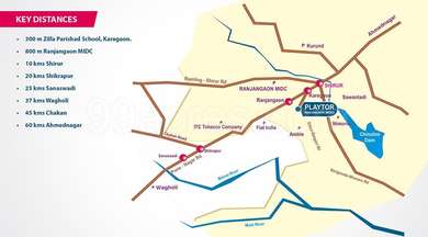 Playtor Ranjangaon Map - Ranjangaon, Pune Location Map