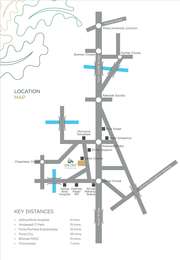 PM Construction PM Oak View Residency Map - Thergaon, Pune Location Map