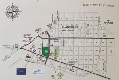 PNB Group PNB Picasso Floors Map - Kharar-Landran Road, Mohali Location Map