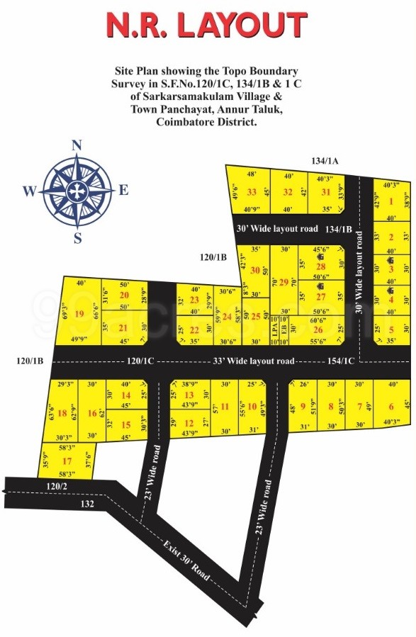 Pokkisham NR Layout Coimbatore, Kovilpalayam Resale Price List ...