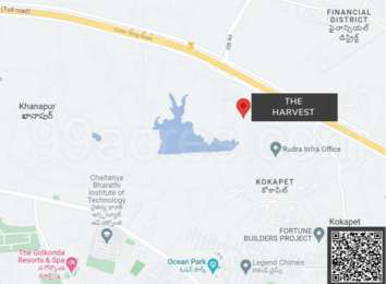Pooja Crafted Homes Pooja The Harvest Map - Kokapet, Hyderabad Location Map