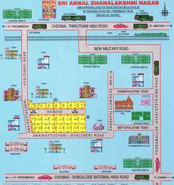 Poovai Constructions Poovai Deluxe Villas Map - Avadi, Chennai Location Map