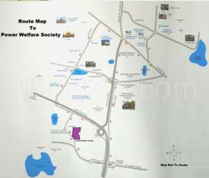 Power Welfare Society Builders PWS 7 Hills Map - Kokapet, Hyderabad ...