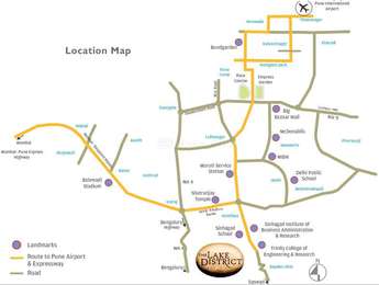 PRA Realty India PRA The Lake District Map - Yewalewadi, Pune Location Map