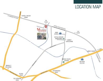 Prabhat Developers Prabhat Parivar Map - Panchavati, Nasik Location Map
