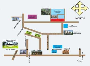 Prabhavathi Builders Prabhavathi Paramount Map - Sai Sarana Layout ...