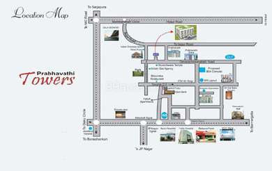 Prabhavathi Builders Prabhavathi Towers Map - Hongasandra, Hosur Road ...