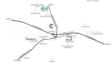 Prajay Builders Prajay Treetops Map - Shamirpet, Secunderabad Location Map