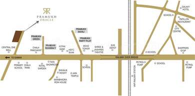 Pramukh Group Pramukh Oracle Map - Chala, Vapi Location Map