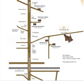Pramukh Group Vivan Map - New Chala, Vapi Location Map