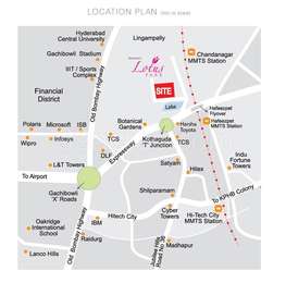 Pranava Avenues Pranavas Lotus Park Map - Safari Nagar, Kondapur ...