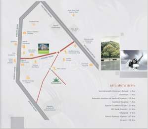 Prarthana Group Prarthana Eco Exotica Map - Bariatu, Ranchi Location Map