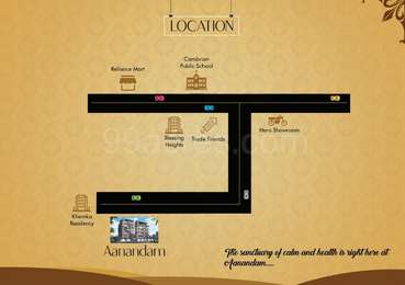 Prarthana Group Aanandam Map - Kanke, Ranchi Location Map