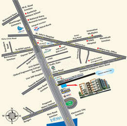 Prasiddhi Builders Enclave Map - Hosa Road, Bangalore Location Map