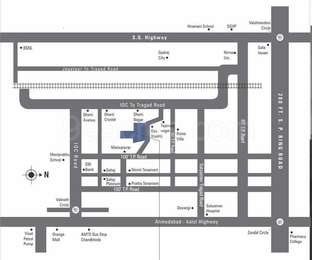 Prasthan Infrastructure Prasthan Home Town 4 Map - Chandkheda ...