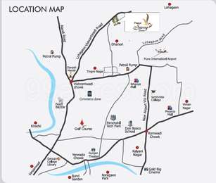 Prasun Homes Prasun Savoy Corner Map - Dhanori, Pune Location Map