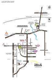 Prateek Group Prateek Edifice Map - Sector 107, Noida Location Map