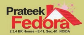 Prateek Group Prateek Fedora Floor Plan - Sector 61, Noida