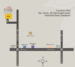 Pratik Dream Home Sai Pratik Nagari Map - Deolai, Aurangabad Location Map