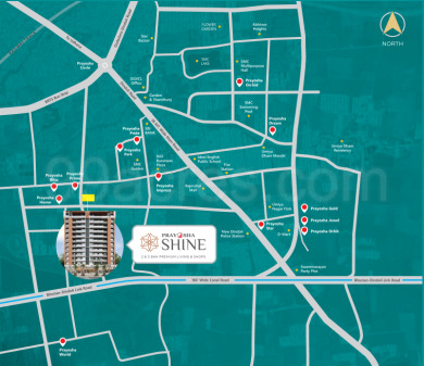 Prayosha Group Prayosha Shine Map - Dindoli, Surat Location Map