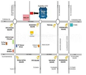 Prc Group Builders PRC Pukhraj City Map - Ring Road, Indore Location Map