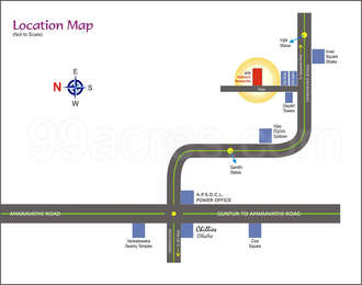 Premier Group Bommarillu Vattikutis Map - Gorantla, Guntur Location Map