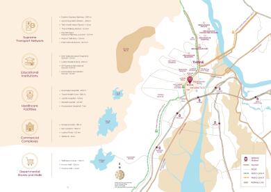 House of Hiranandani Belicia Map - Panch Pakhadi, Thane West Location Map