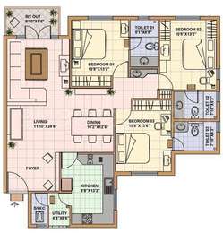 3 BHK / Bedroom Apartment / Flat for rent in Prestige Acropolis Chikku ...