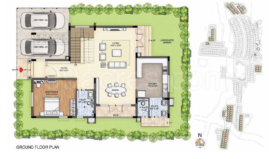 Prestige Lakeside Habitat Villa Floor Plan | Floor Roma