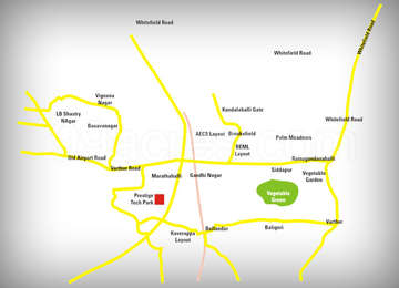 Prestige Group Prestige Tech Park 2 Map - Marathahalli, Bangalore East ...