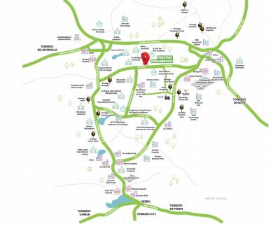 Prestige Group Prestige Greenbrook Map - Singarahalli, Devanahalli ...