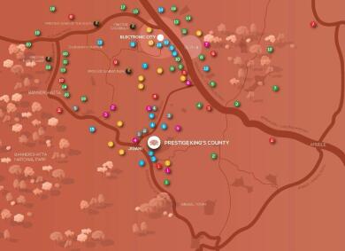 Prestige Group Prestige Kings County Map - Jigani, Bangalore Location Map