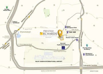 Prestige Group Prestige Orchards Map - Shamshabad, Hyderabad Location Map