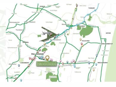Prestige Group Prestige Pallavaram Gardens Map - Pallavaram, Chennai ...