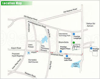 Prestige Group Prestige Palms Map - Whitefield, Bangalore Location Map