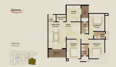 2 BHK Apartment / Flat for sale in Pride Enchanta Mysore Road Bangalore ...