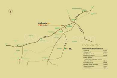 Pride Group Pride Enchanta Map - Mysore Road, Bangalore West Location Map