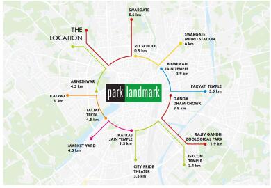 Pride Purple Group Pride Purple Park Landmark Map - Bibwewadi, Pune ...