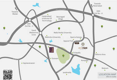 Primark Projects Primark Eco Nest Map - Kompally, Secunderabad Location Map