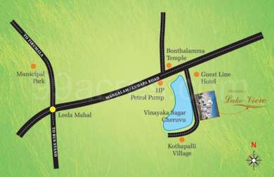 Primarks Lake View Map - Mangalam, Tirupati Location Map