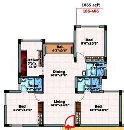 3 BHK Apartment / Flat for sale in Prince Village Phase 1 Tondiarpet ...