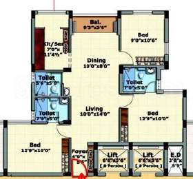 3 BHK Apartment / Flat for sale in Prince Village Phase 1 Tondiarpet ...