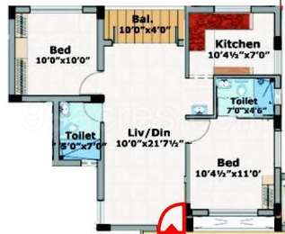 3 BHK / Bedroom Apartment / Flat for rent in Prince Village Phase 1 ...