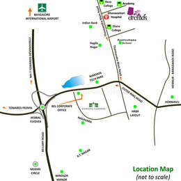 Prisha Properties Builders Prisha Orchids Map - Thanisandra, Bangalore ...