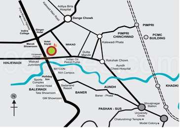 Pristine Properties Pristine Prolife Map - Wakad, Pune Location Map