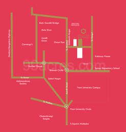 Pristine Properties Pristine Royale Map - Aundh, Pune Location Map