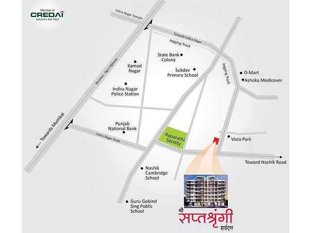 Shree Saptashrunghi Heights Indira Nagar, Nashik | Price List ...